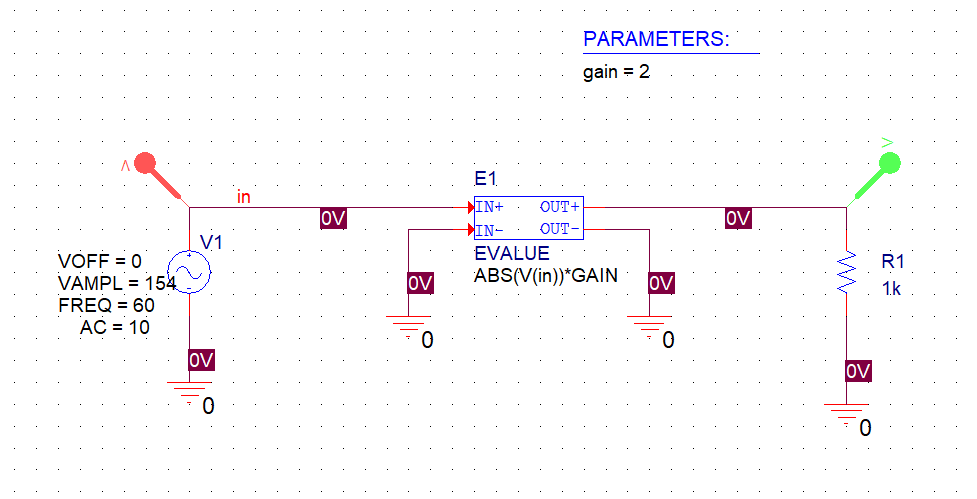 PSpice Tutorial 7: Using Analog Behavior Models (ABMs) : EMA Technical ...
