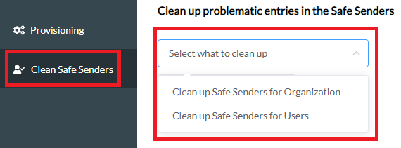 Clean Up Safe Sender List