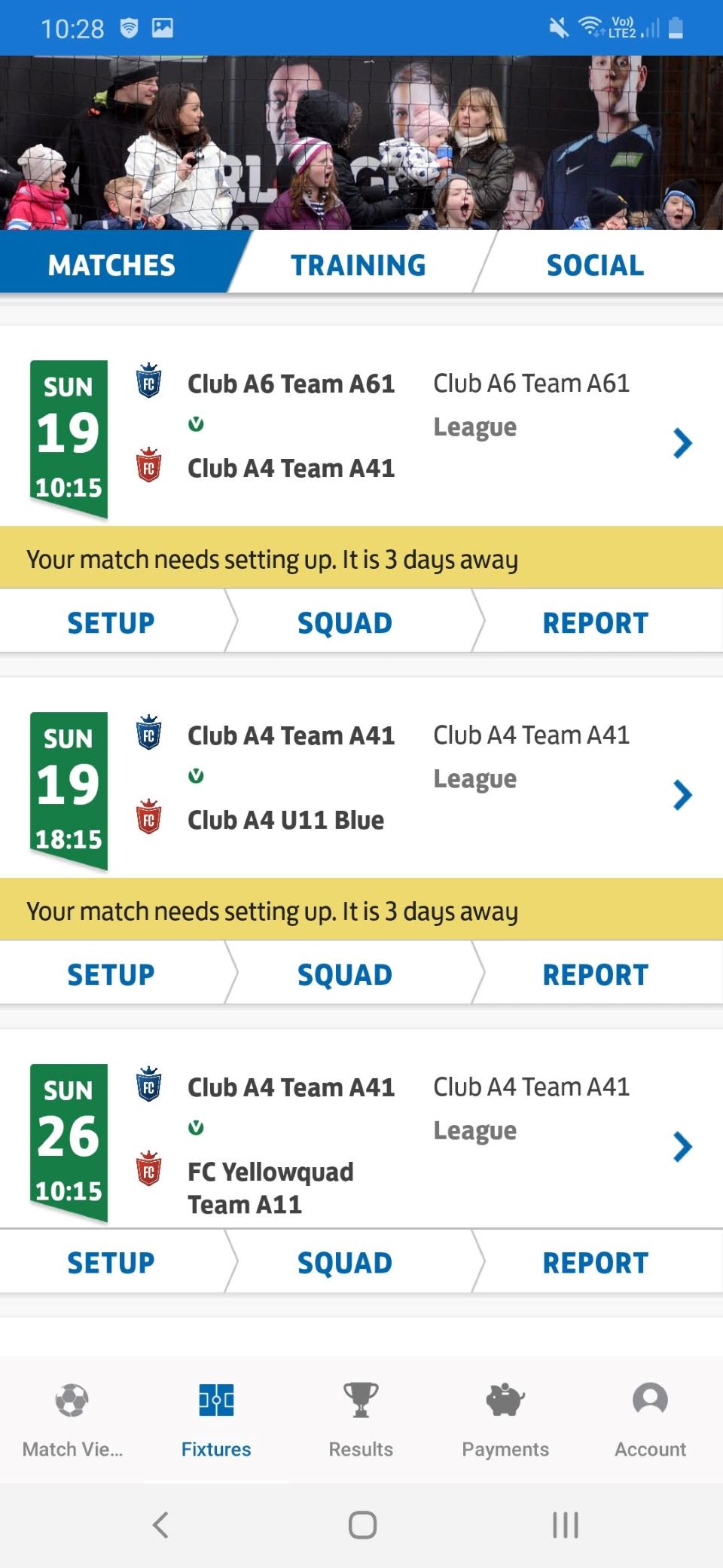 Setting up a match on The FA Matchday App : Grassroots Technology