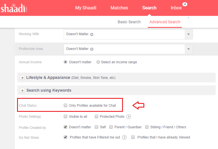 Can I search for members who are currently available to chat on Shaadi ...