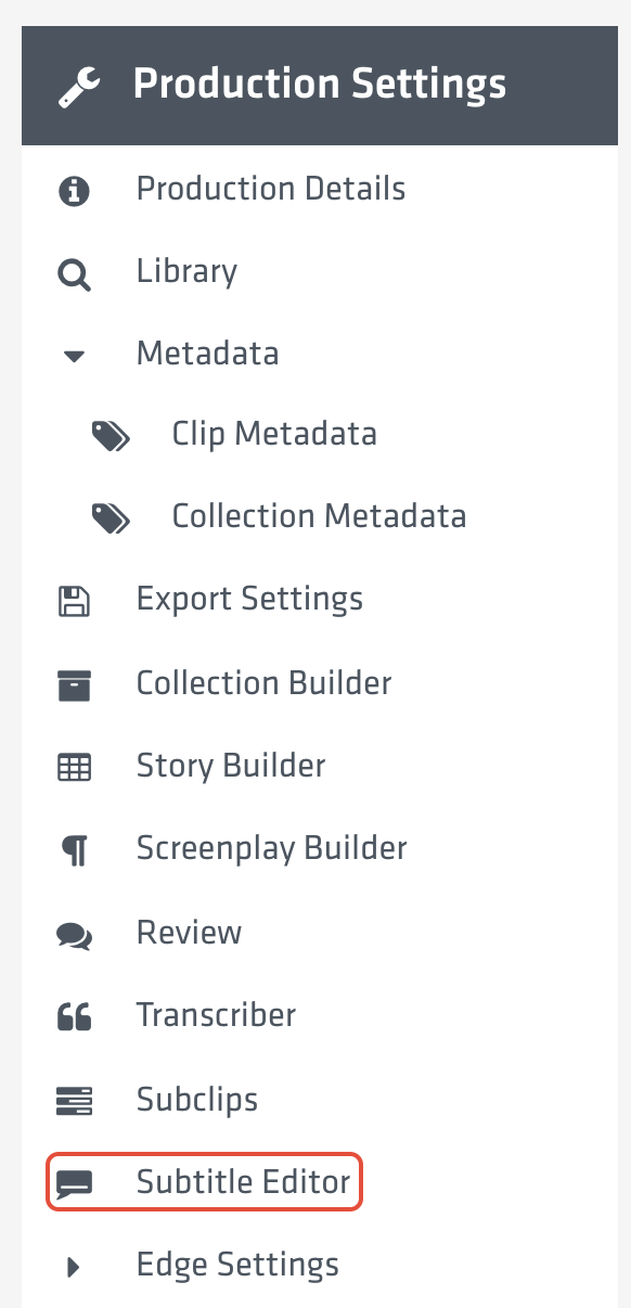 Creating subtitles with the subtitle editor