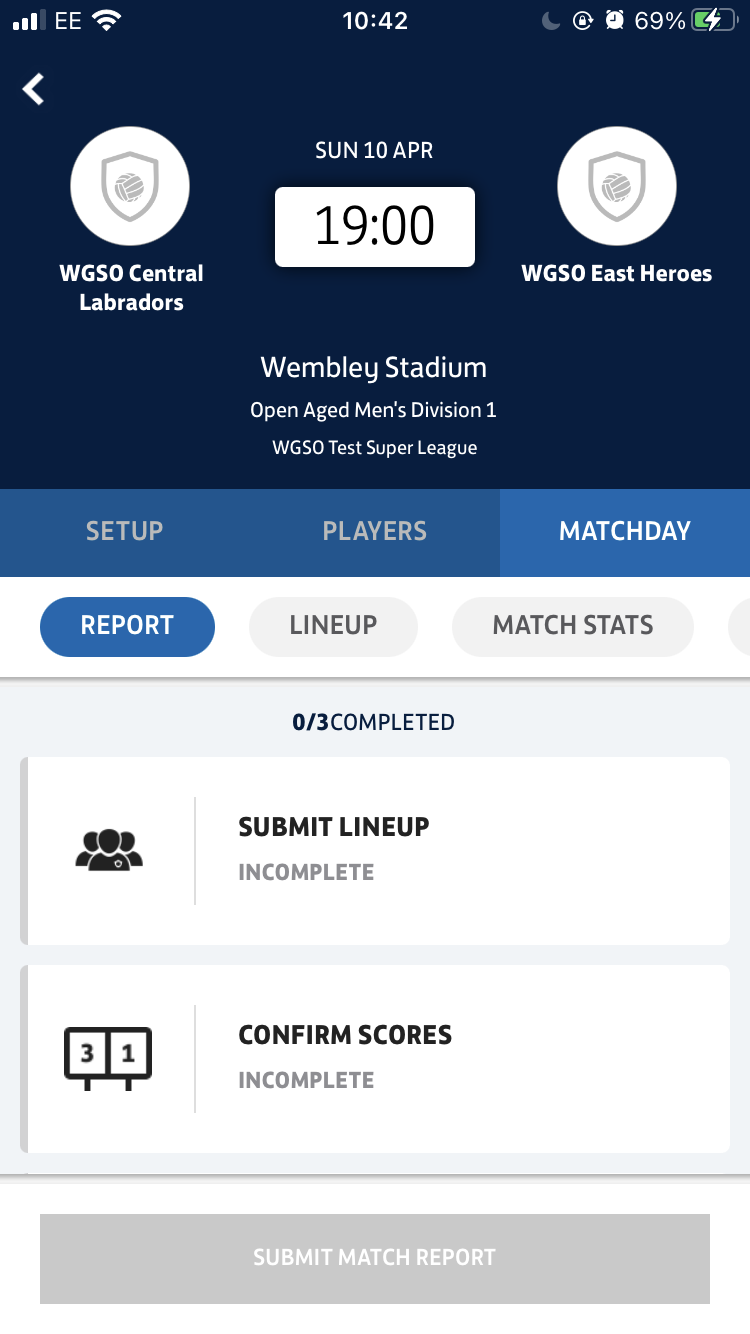 Submitting Your Match Report to Full Time from the Matchday app ...