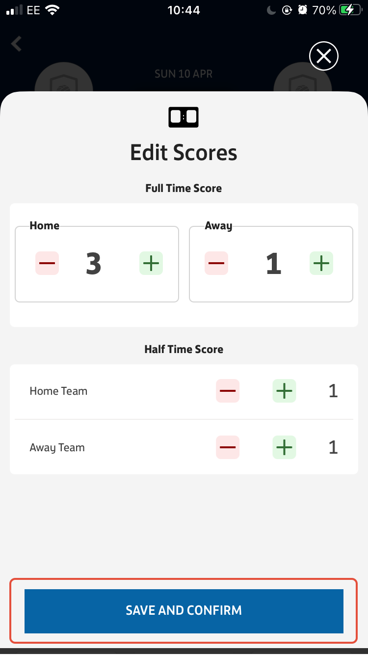 Submitting Your Match Report to Full Time from the Matchday app ...