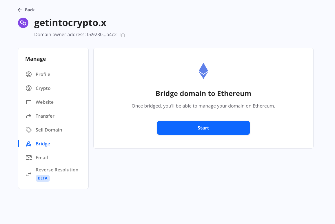 Bridging Domains : Unstoppable Domains