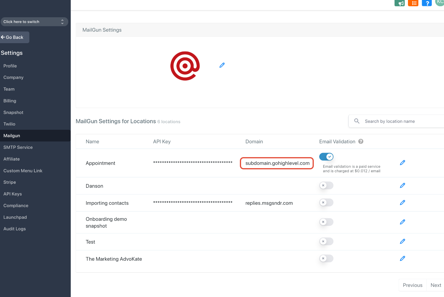How to setup Replies in MailGun : HighLevel Support Portal