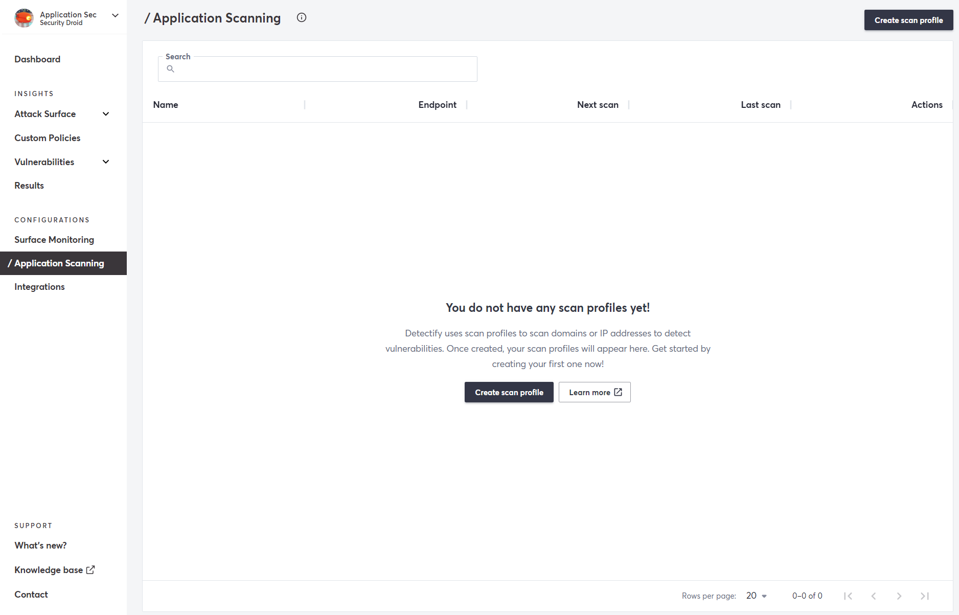Application Scanning Basics : Knowledge Base