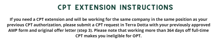 How to Submit a CPT Work Authorization Request : International Student ...