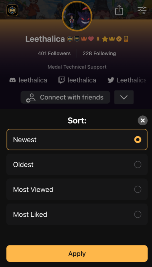 How to Manage Clips (iOS) : Medal Support