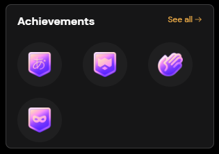 Badges & Achievements : Medal Support