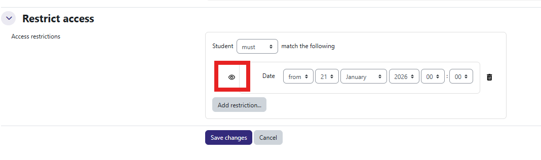 Moodle: Faculty Guide on How to Set Modules and Content to Open ...