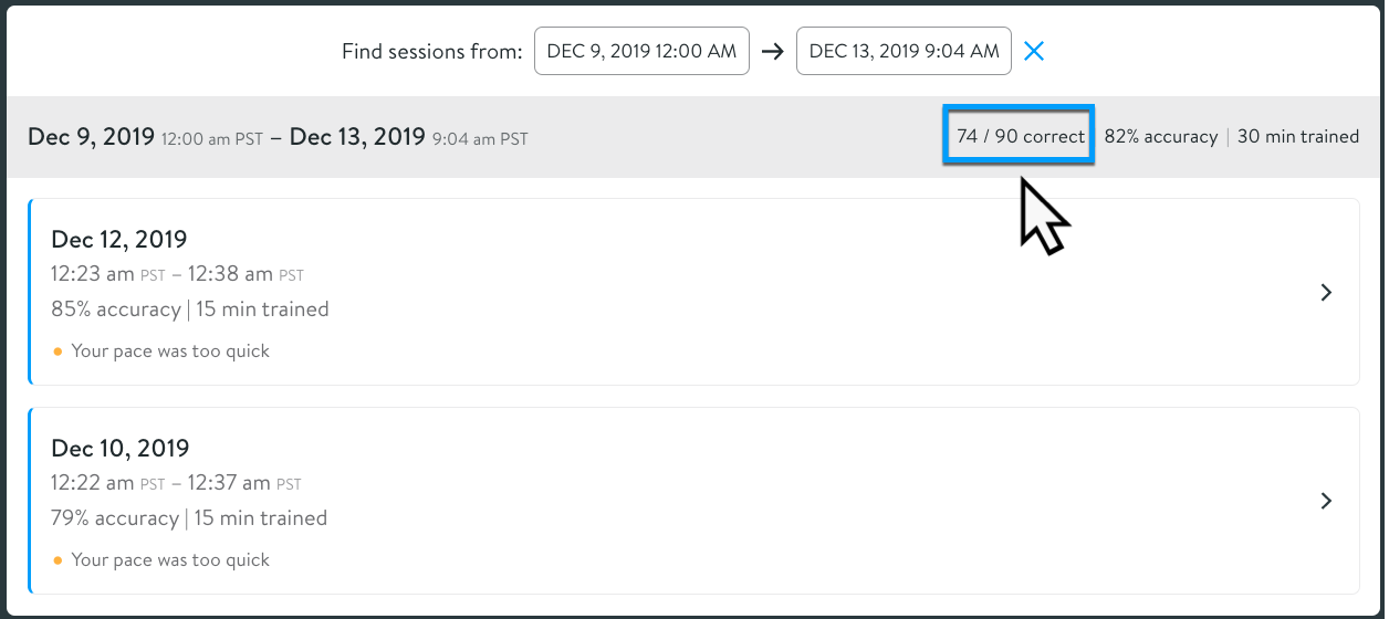 Viewing how many questions you've answered : Membean Support