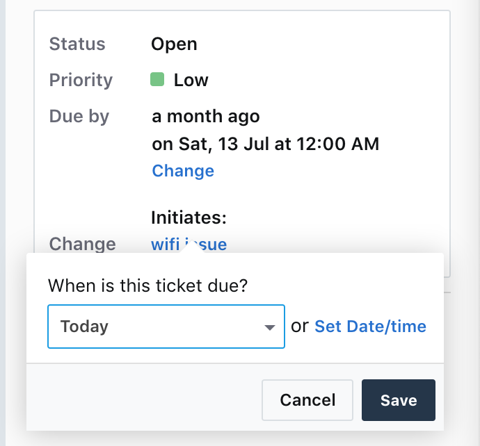 Modify ticket fields in your service desk | Freshservice Ticket ...