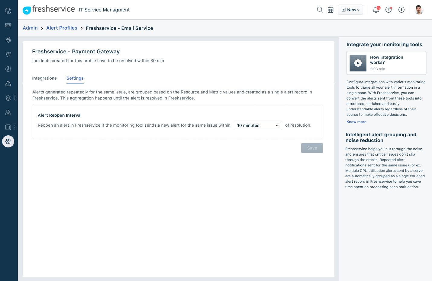 Alert Management in Freshservice - An Overview : Freshservice
