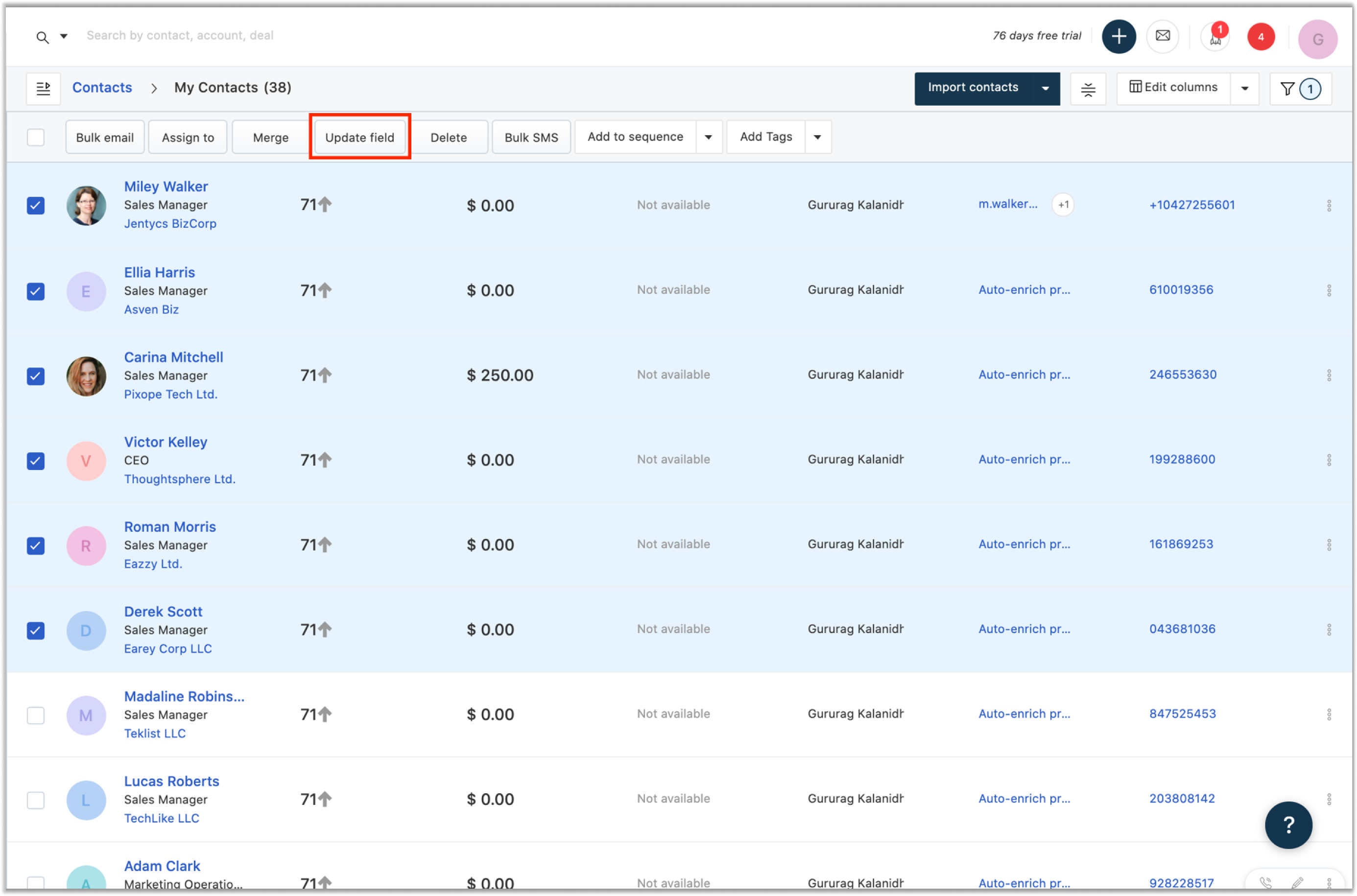 How to manage lifecycle stages and status for contacts? : Freshsales