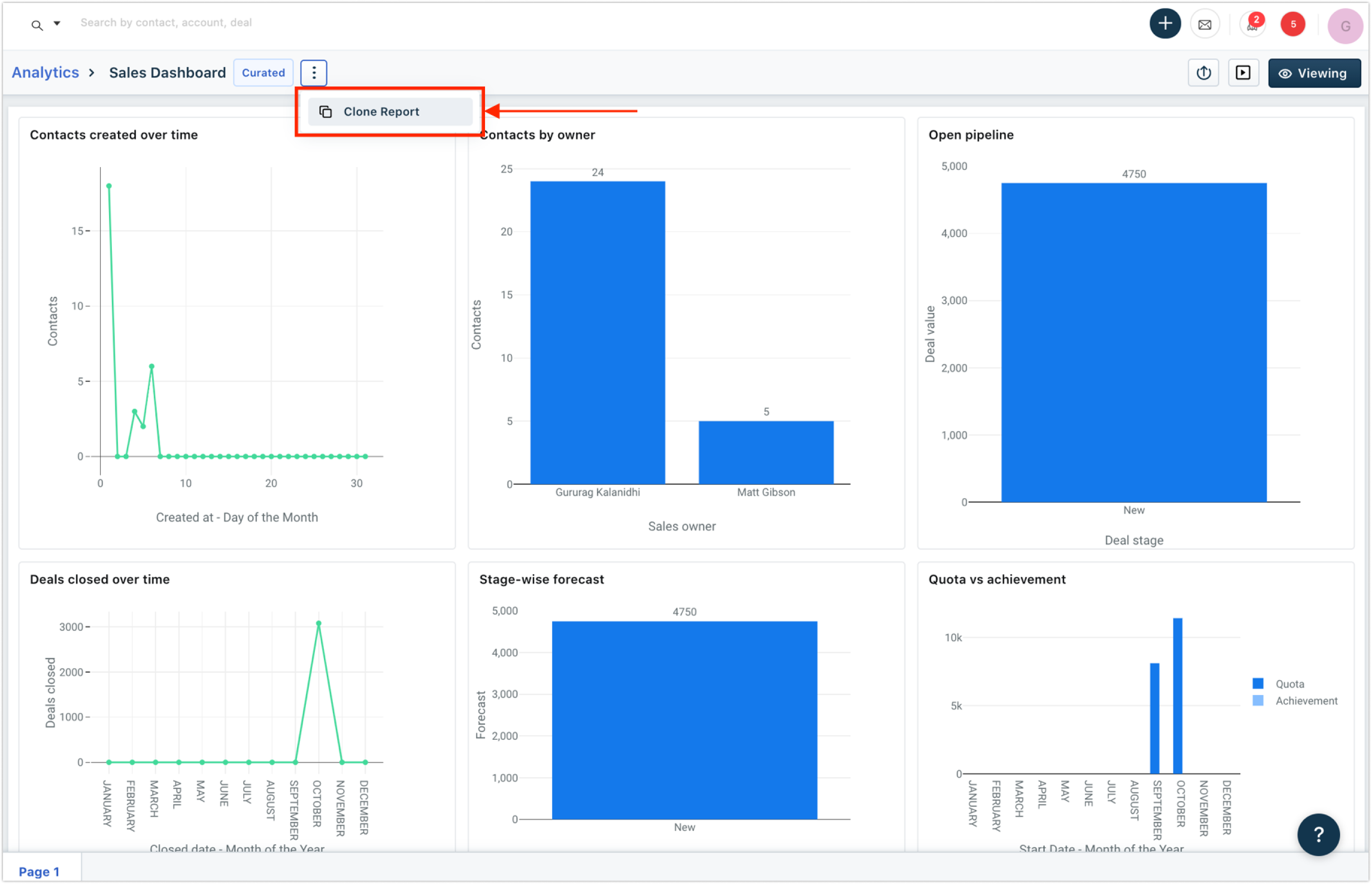 How to create a custom report? : Freshsales
