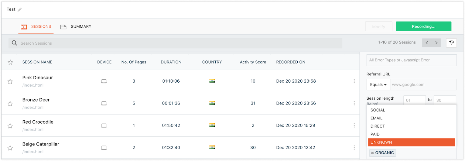 How To Add Filters In Session Replay Freshsales How To Add Filters In Session Replay Freshsales