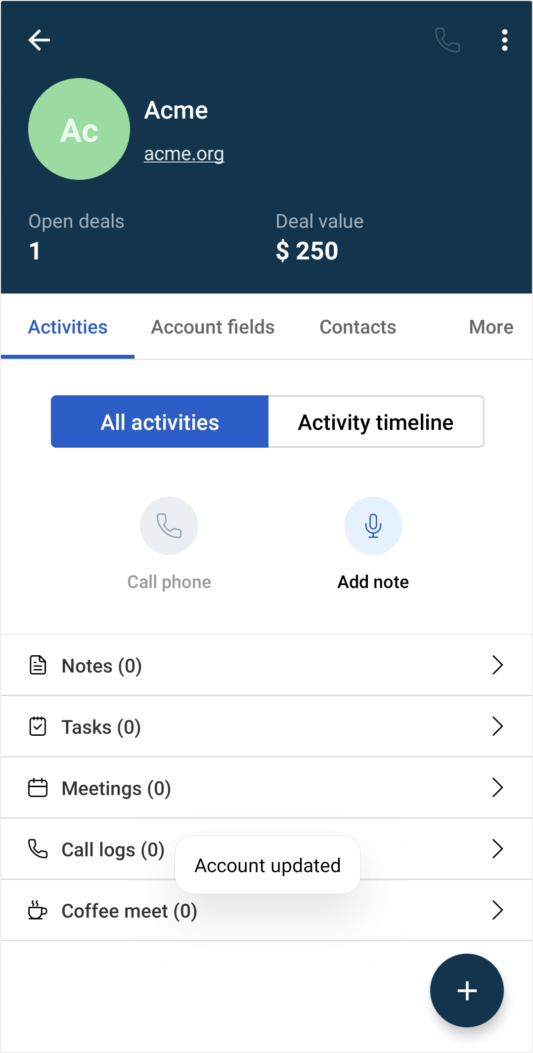 How To Edit An Account In The Mobile App Freshsales How To Edit An Account In The Mobile App Freshsales