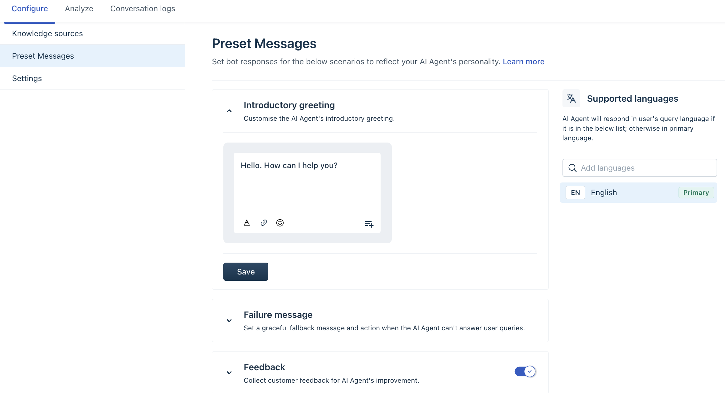 Set Up and Configure AI Agents for Personalised Customer Support ...