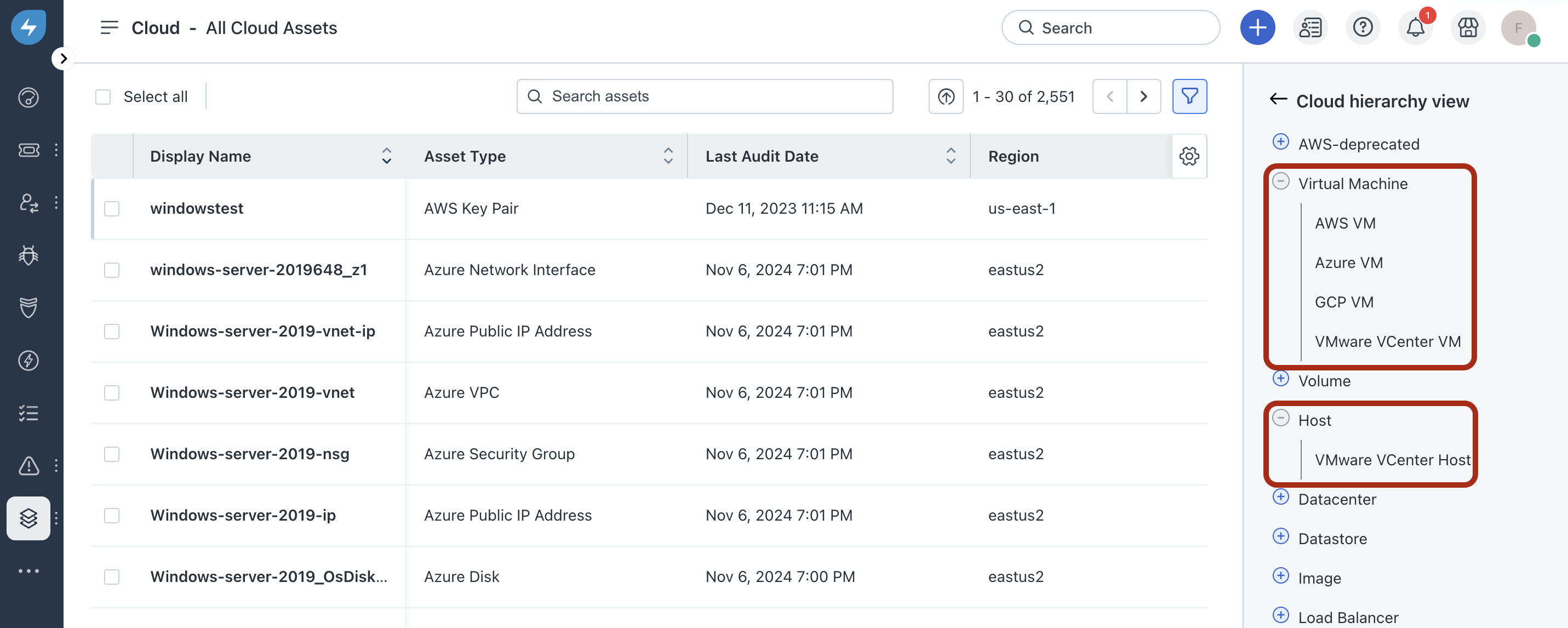 Deprecation of Cloud compute asset types : Freshservice
