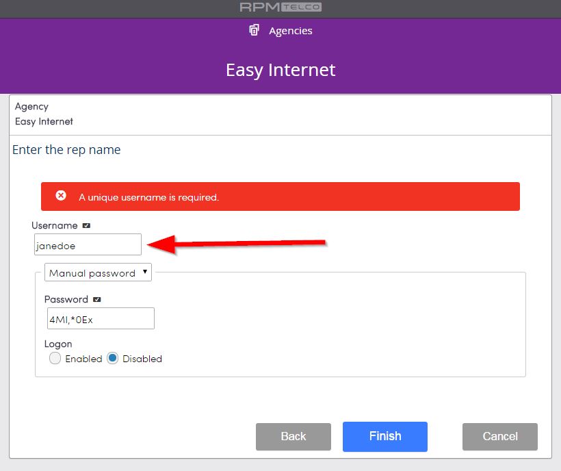 Add a rep : RPM Software