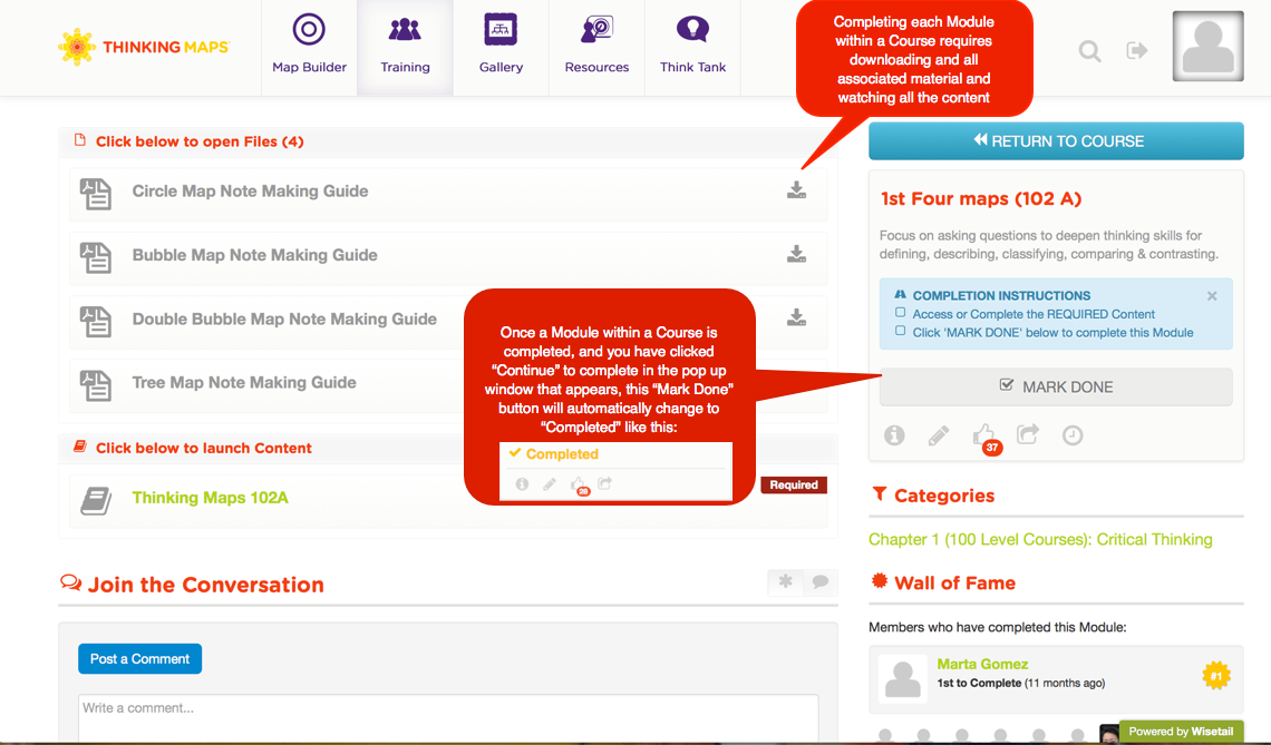 Training Modules : THINKING MAPS | HELP CENTER