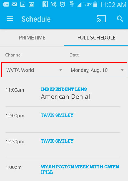 How do I get my local TV schedule? : PBS Help
