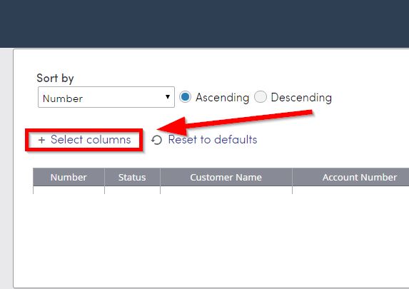 Default Columns (process view) : RPM Software