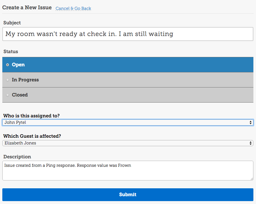 Issue Management : ExperienceGuru