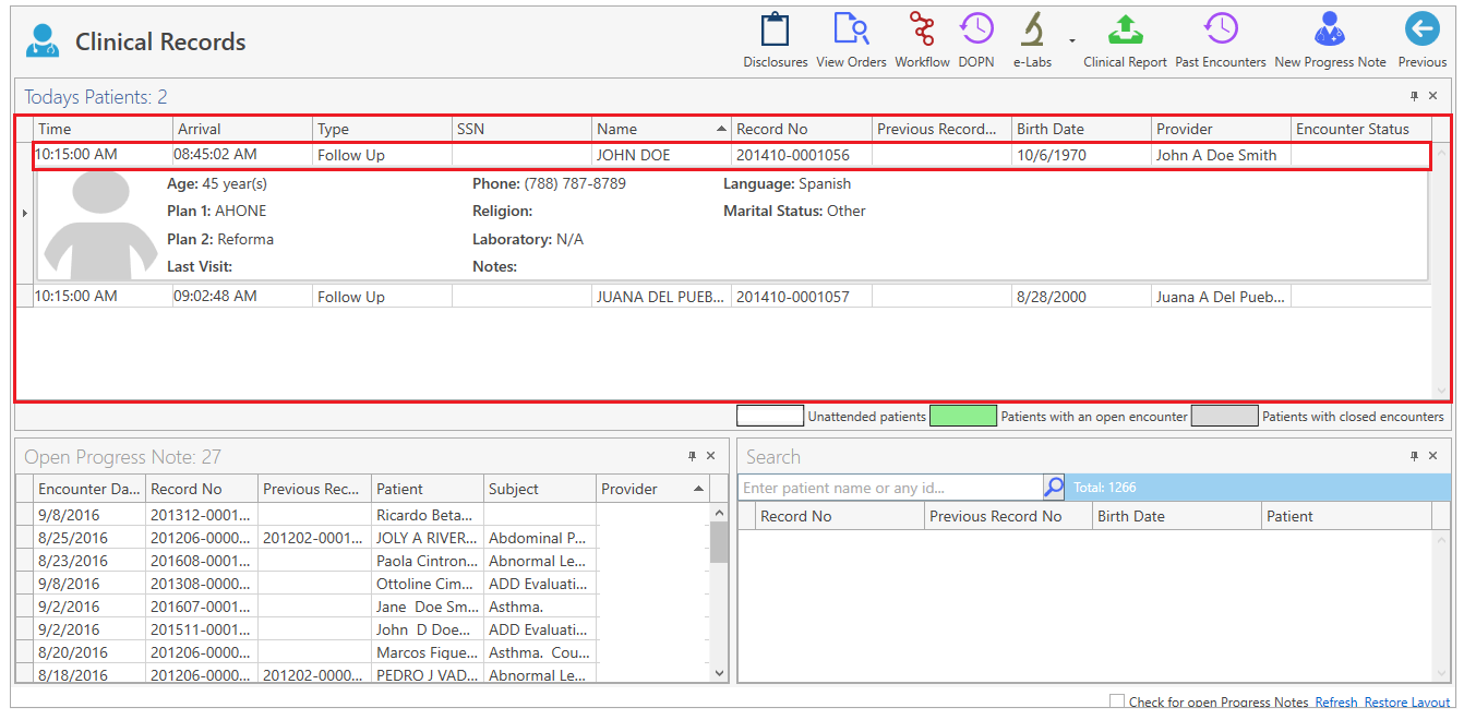 How to open a NEW progress note for a scheduled patient? : EHRez Help ...