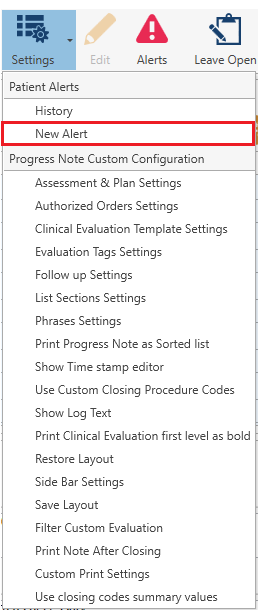 How to create a patient alert from clinical area? : EHRez Help Center ...