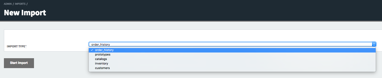 Imports : Elastic Admin