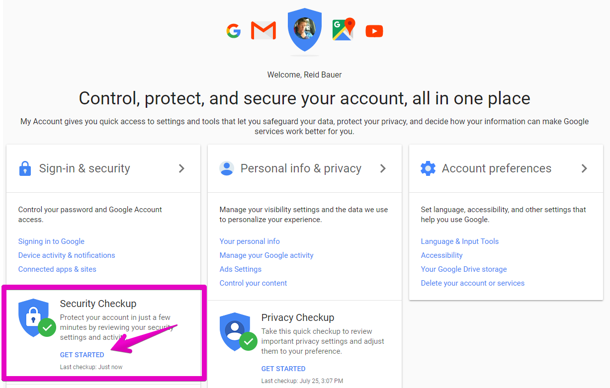 Double-Checking the Security Settings of your Google Account : Teton ...