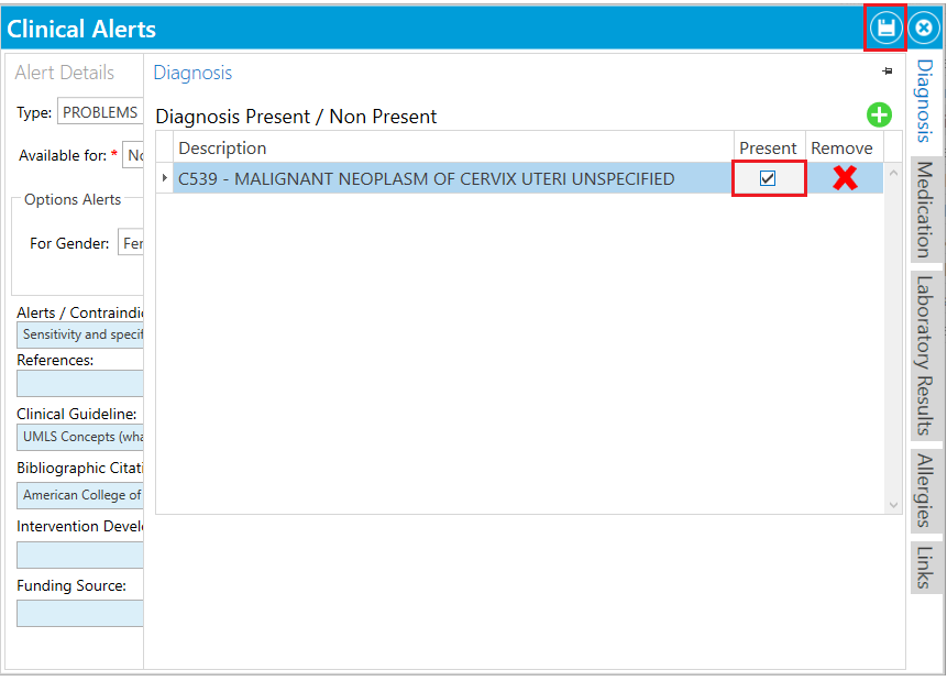 How to create a clinical alert? : EHRez Help Center - English