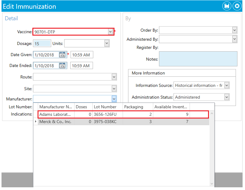 How to manage the vaccine inventory? : EHRez Help Center - English