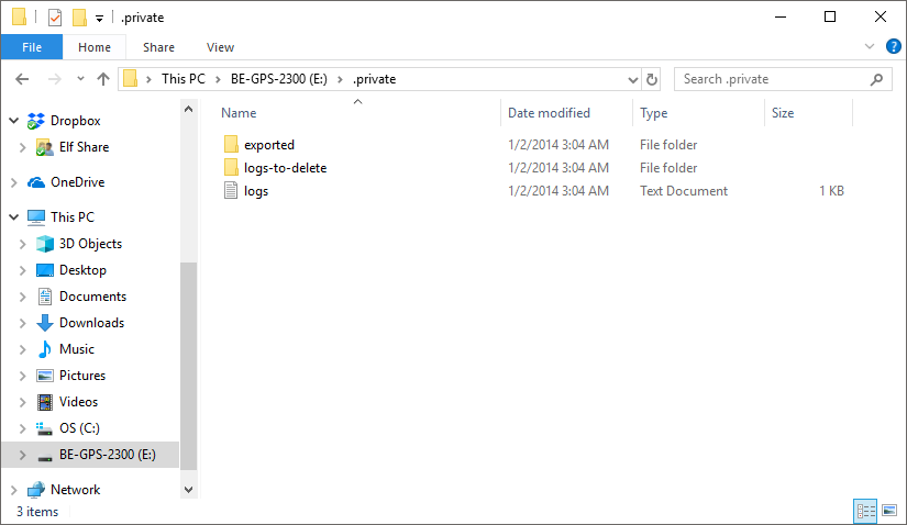 Trip Management via USB Drive Functionality