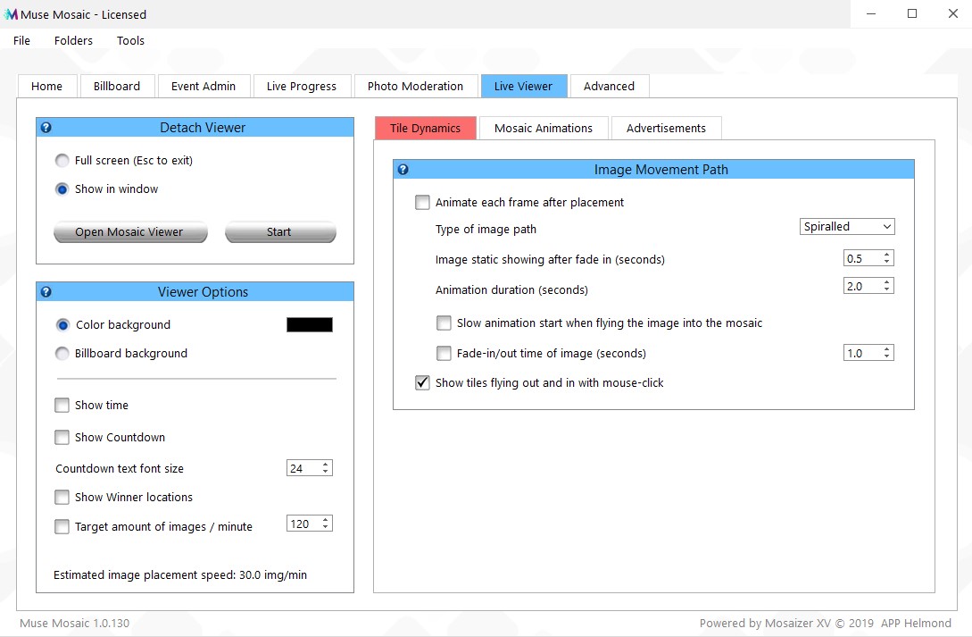 Live Viewer - Overview : LA Photo Party Support
