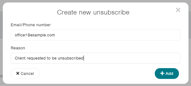 Unsubscribes & Bounces Report : Helpdesk