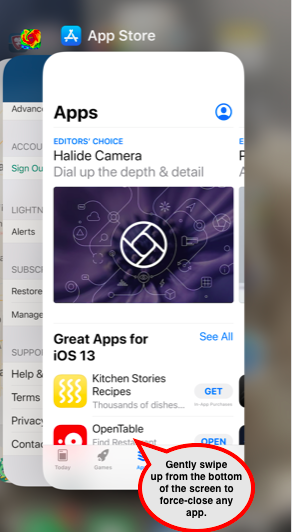 iOS: How to "Force Close" an App : KSTU Support Portal