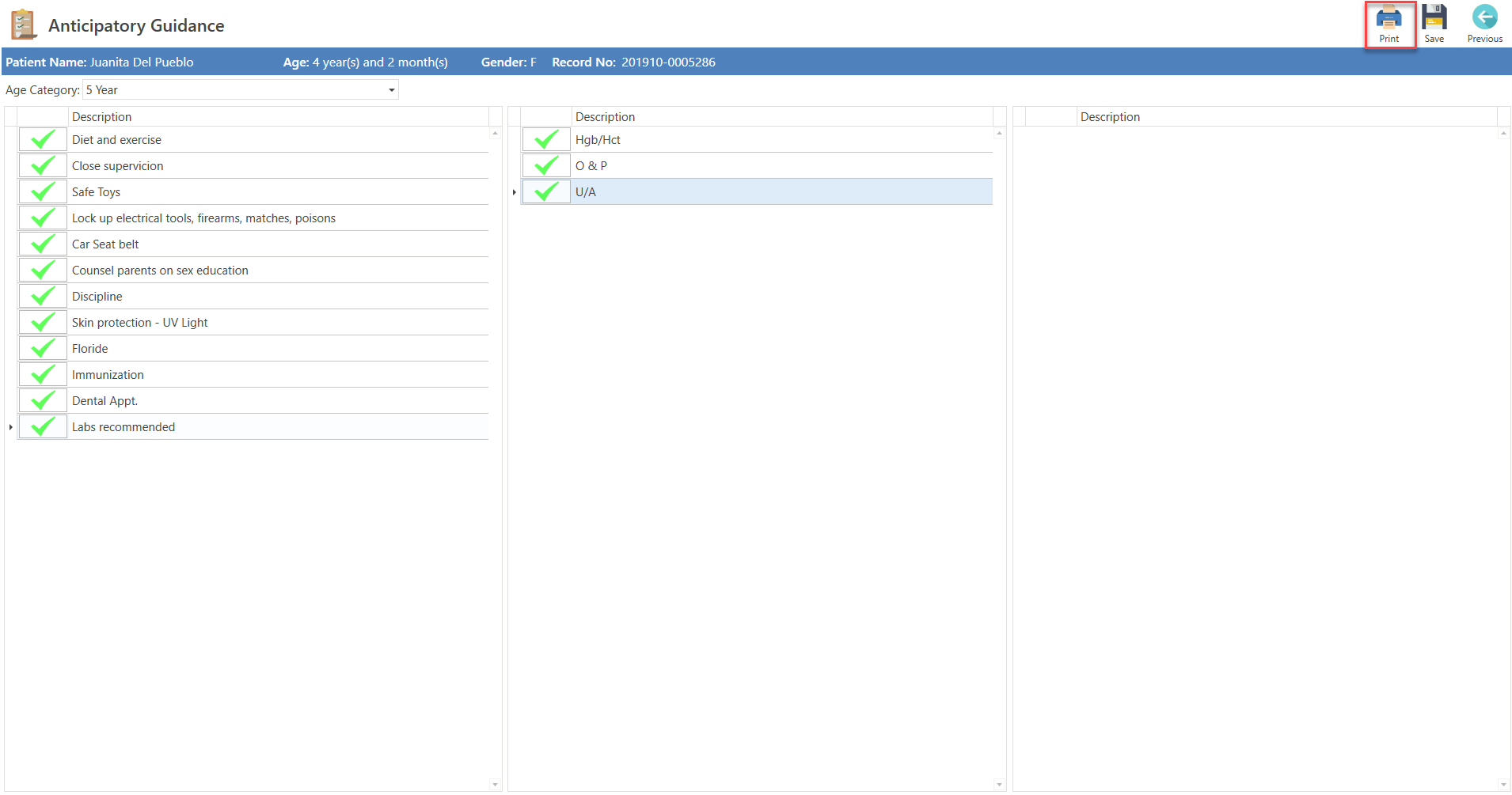 ¿Cómo imprimir el reporte de las directrices anticipadas de un paciente ...