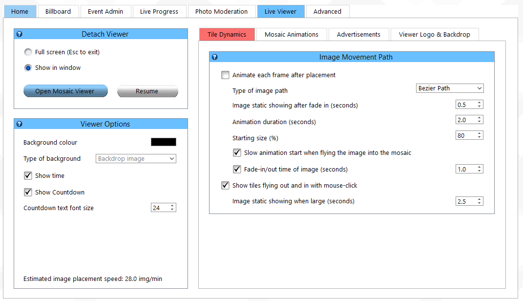 Live Viewer - Overview : LA Photo Party Support