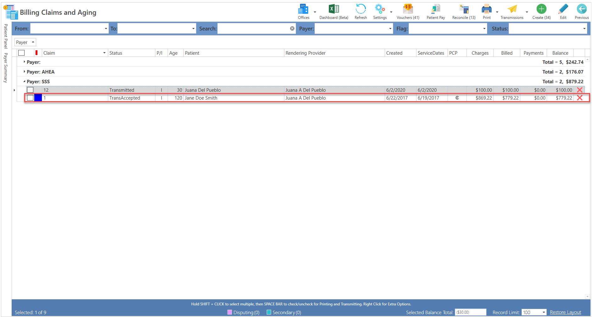 ¿Cómo imprimir la forma 1500? : EHRez Help Center - Español