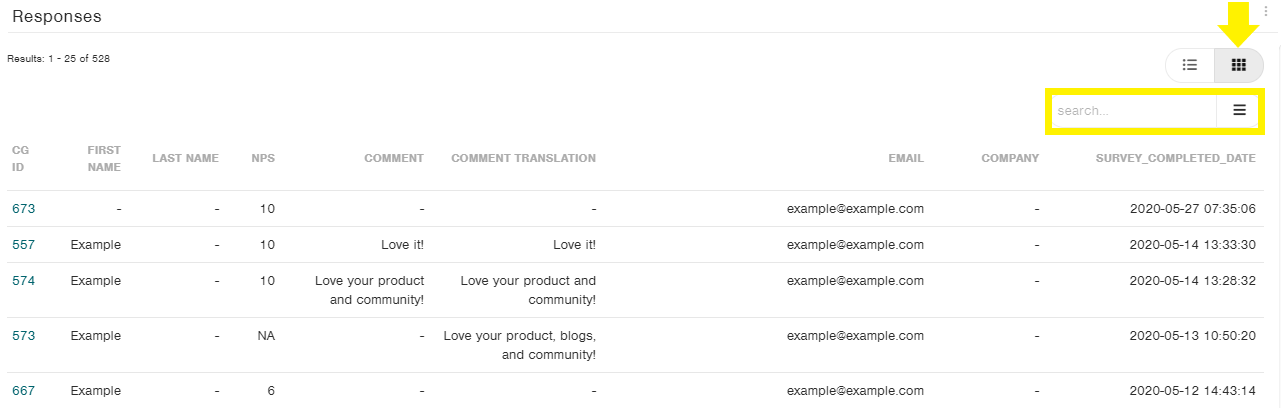 Export Responses List : Helpdesk