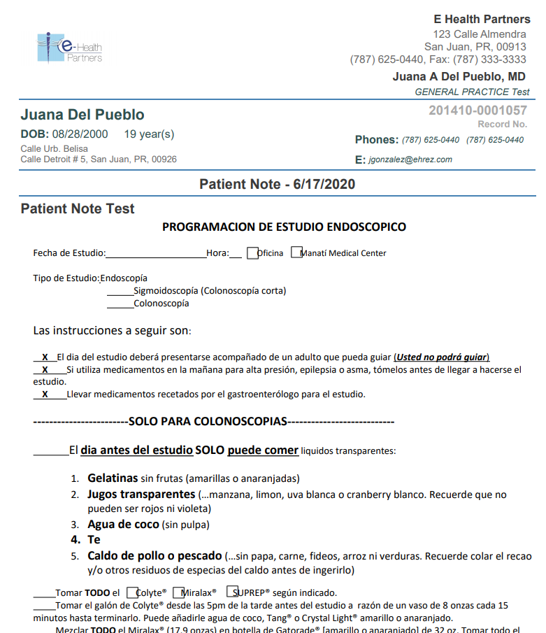 ¿Cómo imprimir la información del historial clínico del paciente ...
