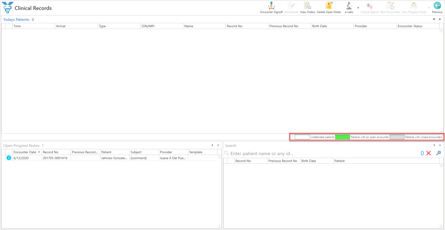 Clinical Records : EHRez Help Center - Español