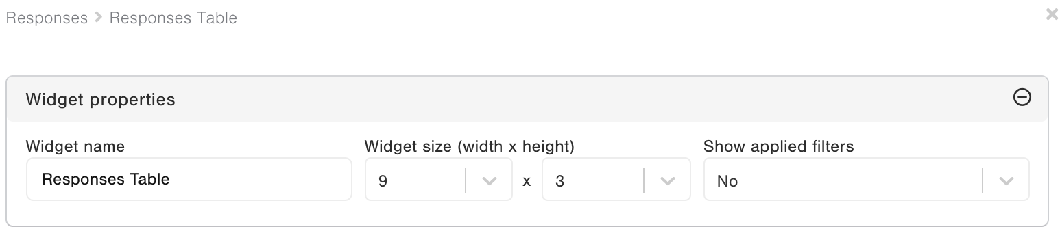 Responses: Responses Table : Helpdesk