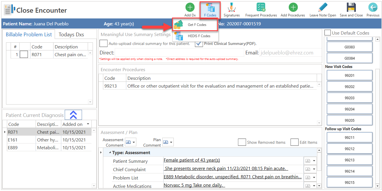 ¿Cómo agregar los códigos F que apliquen, según la evaluación clínica ...