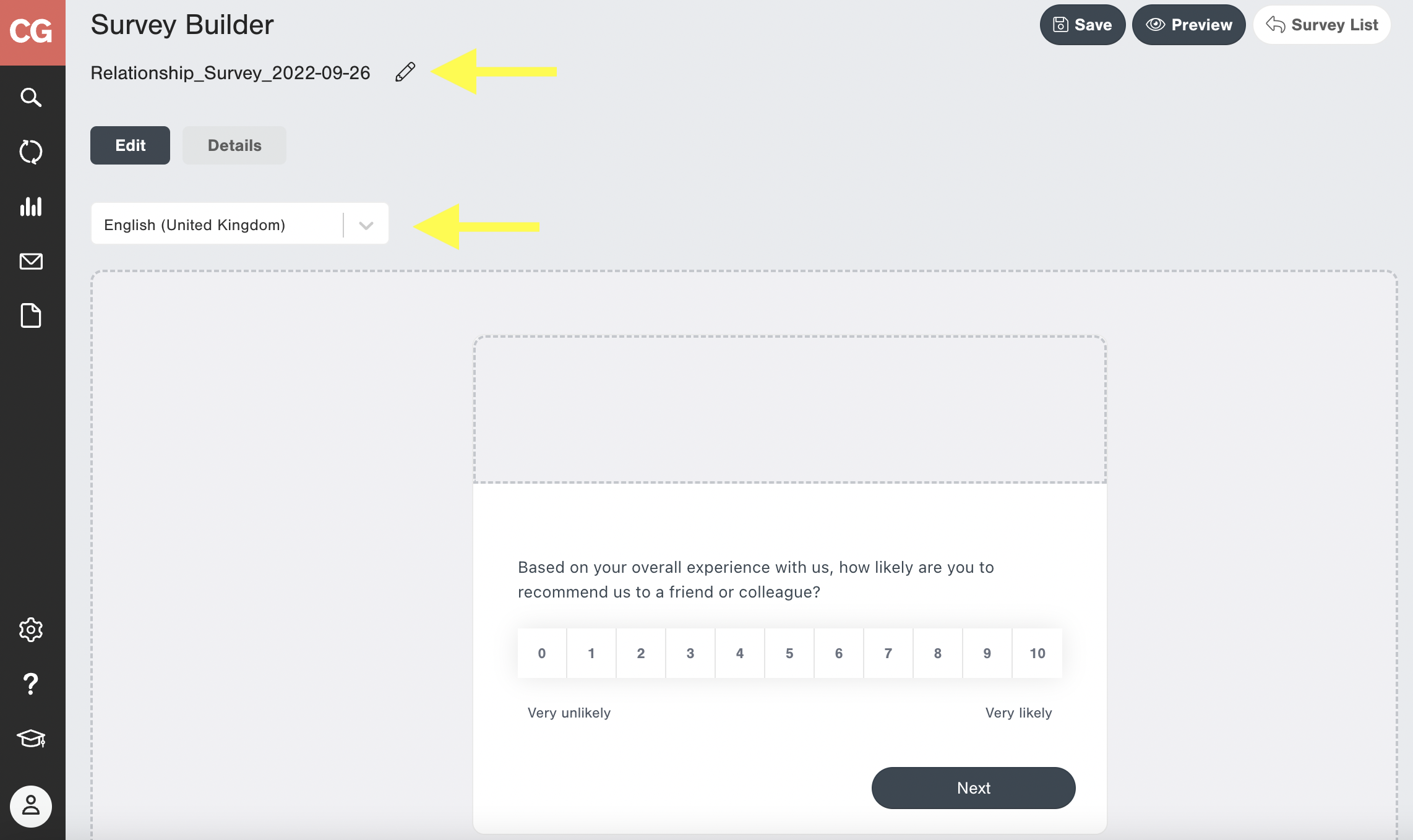 Pop-up Survey : Helpdesk