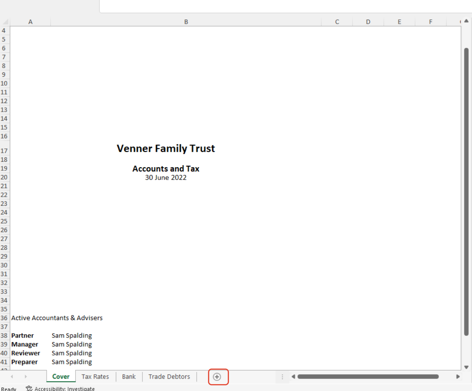 How to add your own worksheet to a binder : Business Fitness Help & Support