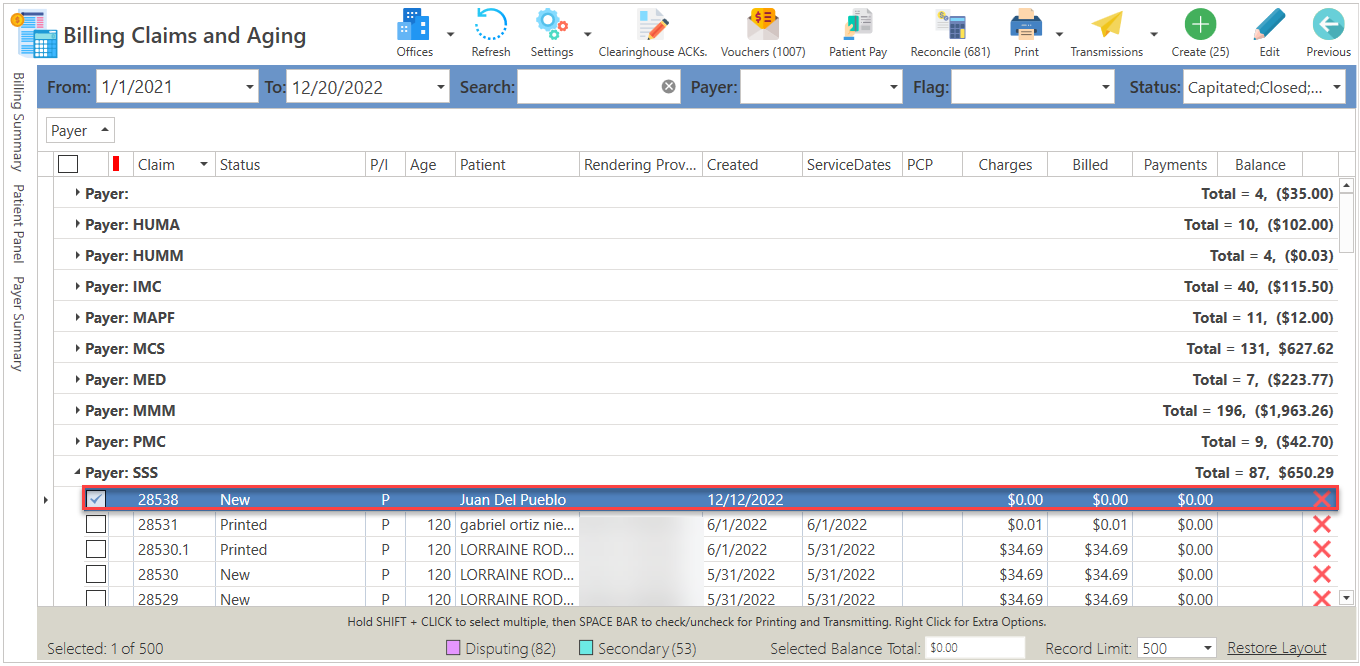 ¿Cómo imprimir la forma 1500? : EHRez Help Center - Español