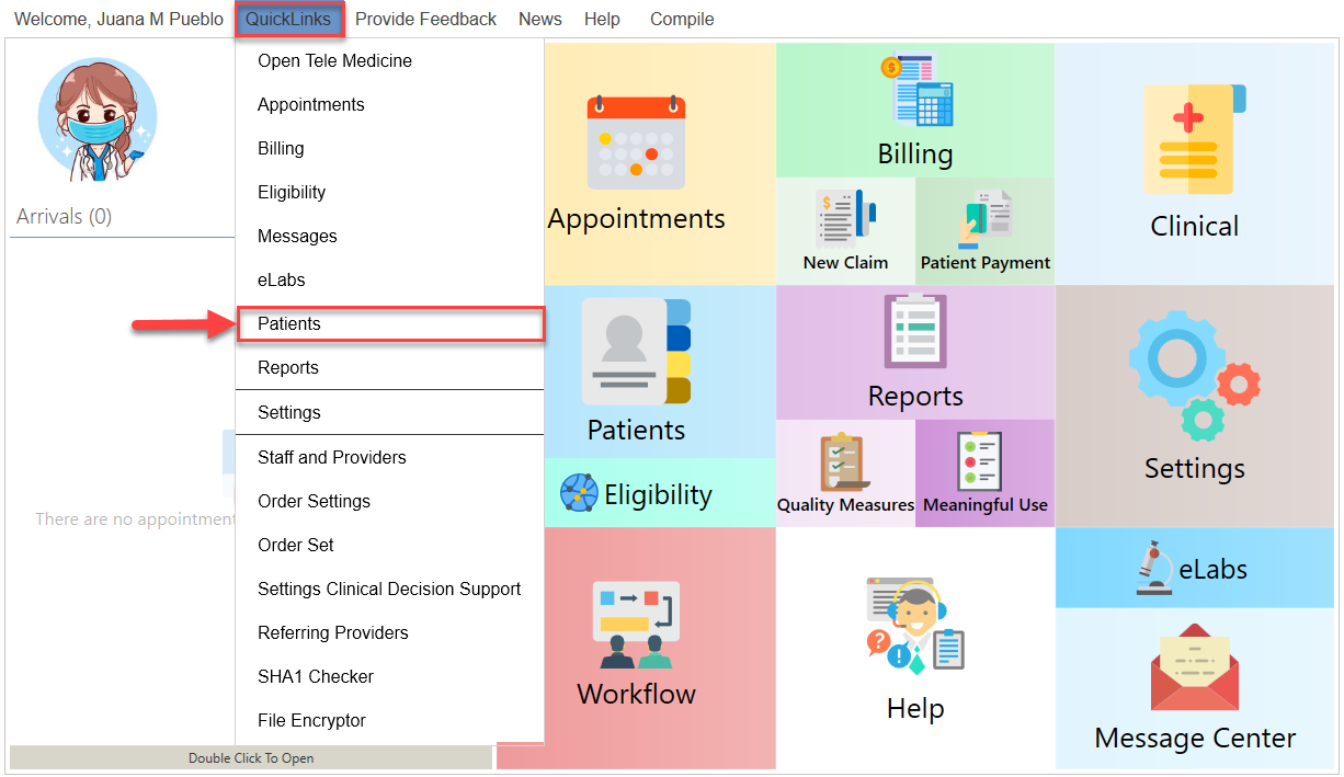 How to create appointments from the Patient Details screen? : EHRez ...